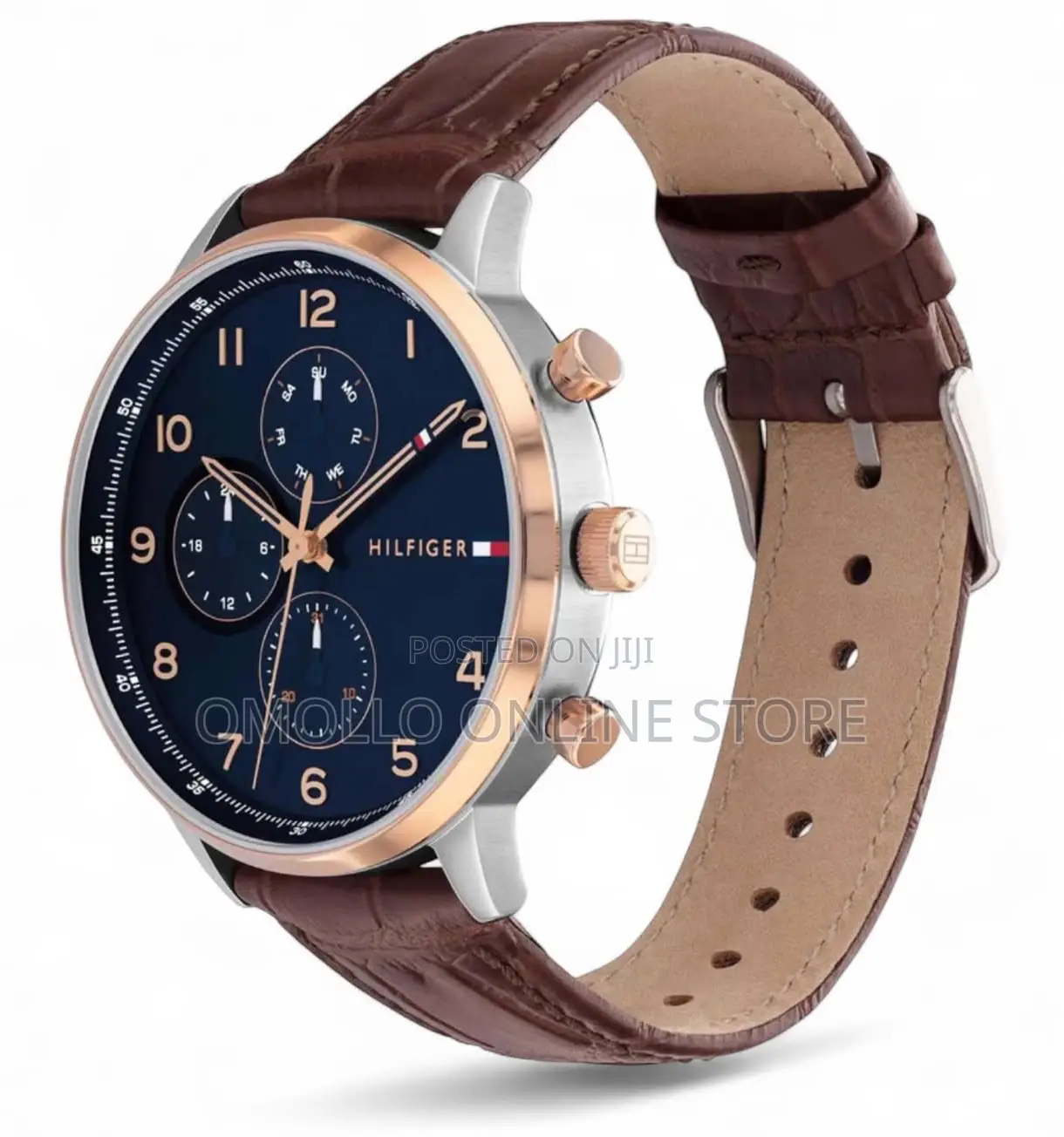 Tommy Hilfiger Leonard Blue Dial Leather Men's Watch Model in Kinondoni ...
