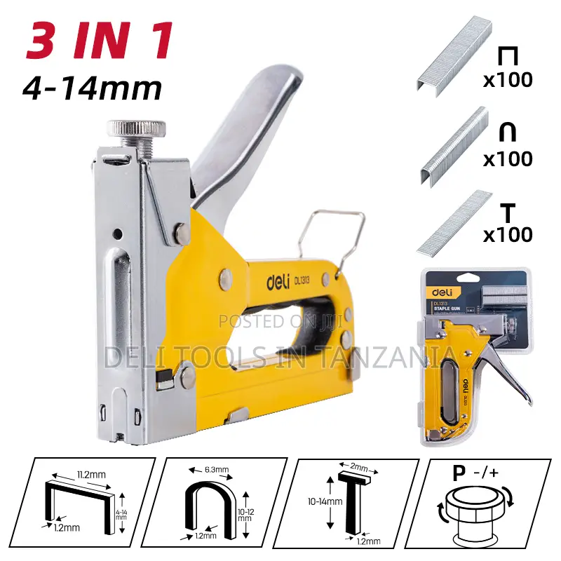 Deli 3-in-1 Staple Gun in Kinondoni - Hand Tools, Deli Tools In ...