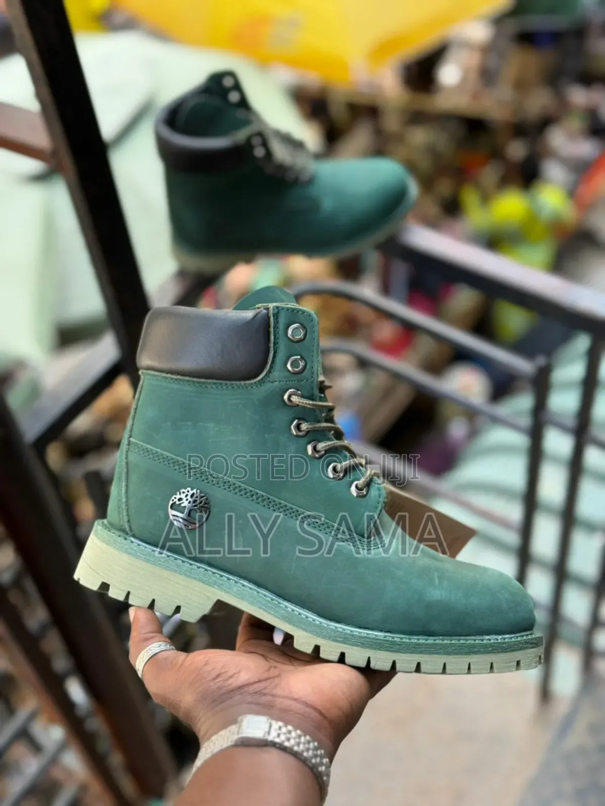 Men's Boots Timberland Color Green Material Pure Leather in Ilala ...