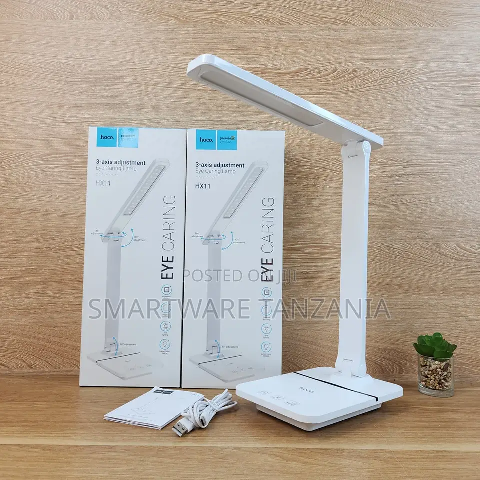 Hoco Hx11 Led Desk Lamp Eye Care 3-axis Adjustable Usb Rechargeable in ...