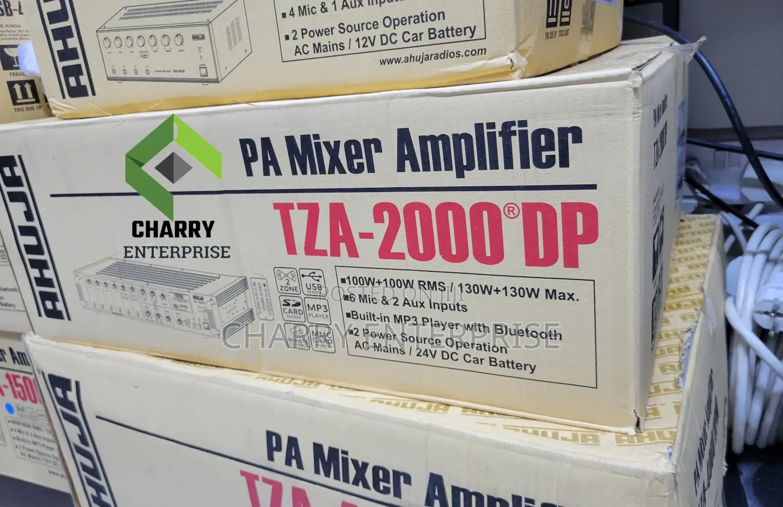 Ahuja Powerful Pa Mixer Amplifier Tza 2000 Dp 200w 2 Zone 6mic Inputs ...