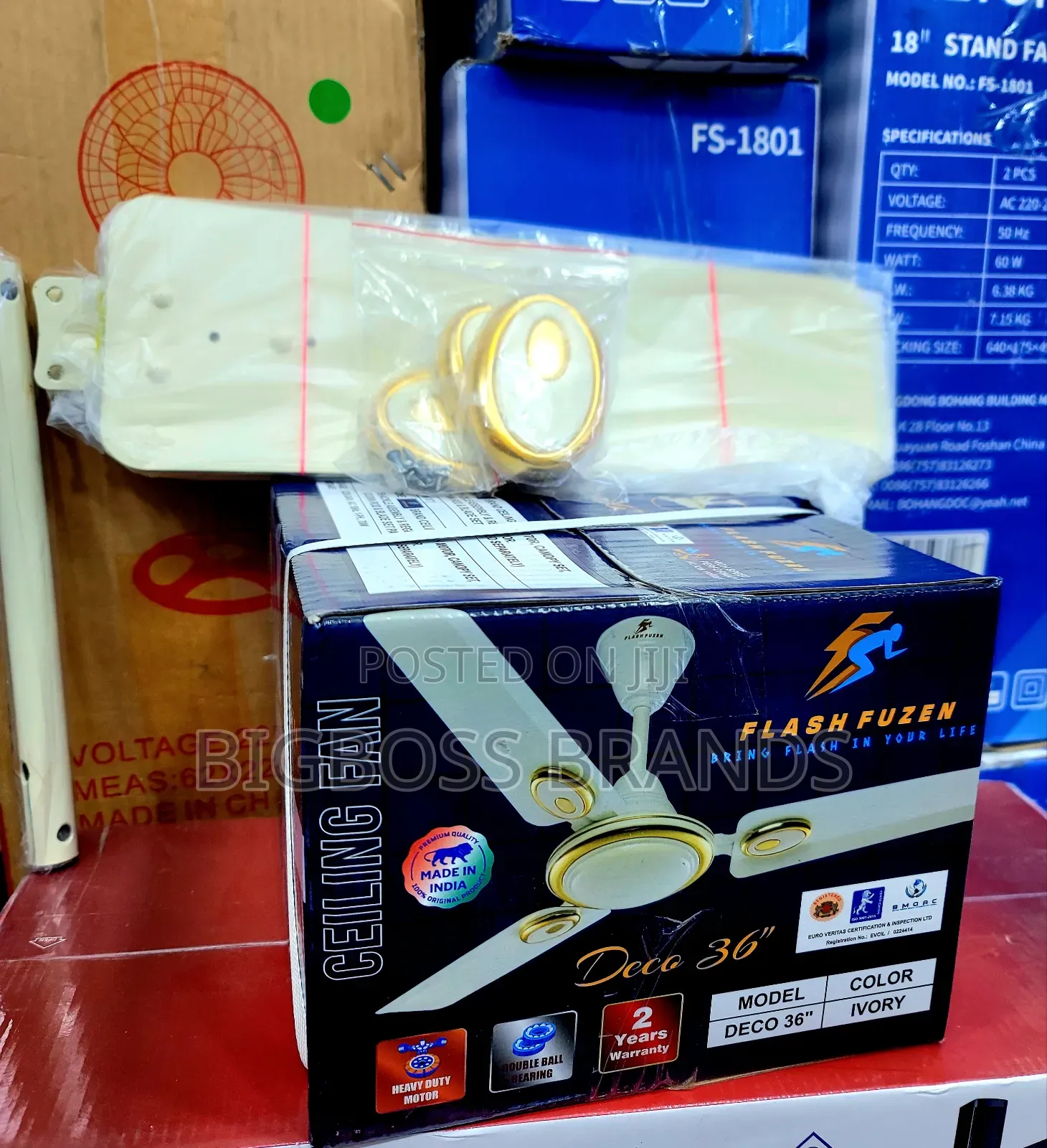 Flash Fuzen Ceiling Fan 36 Size in Ilala - Home Appliances, Big Boss ...