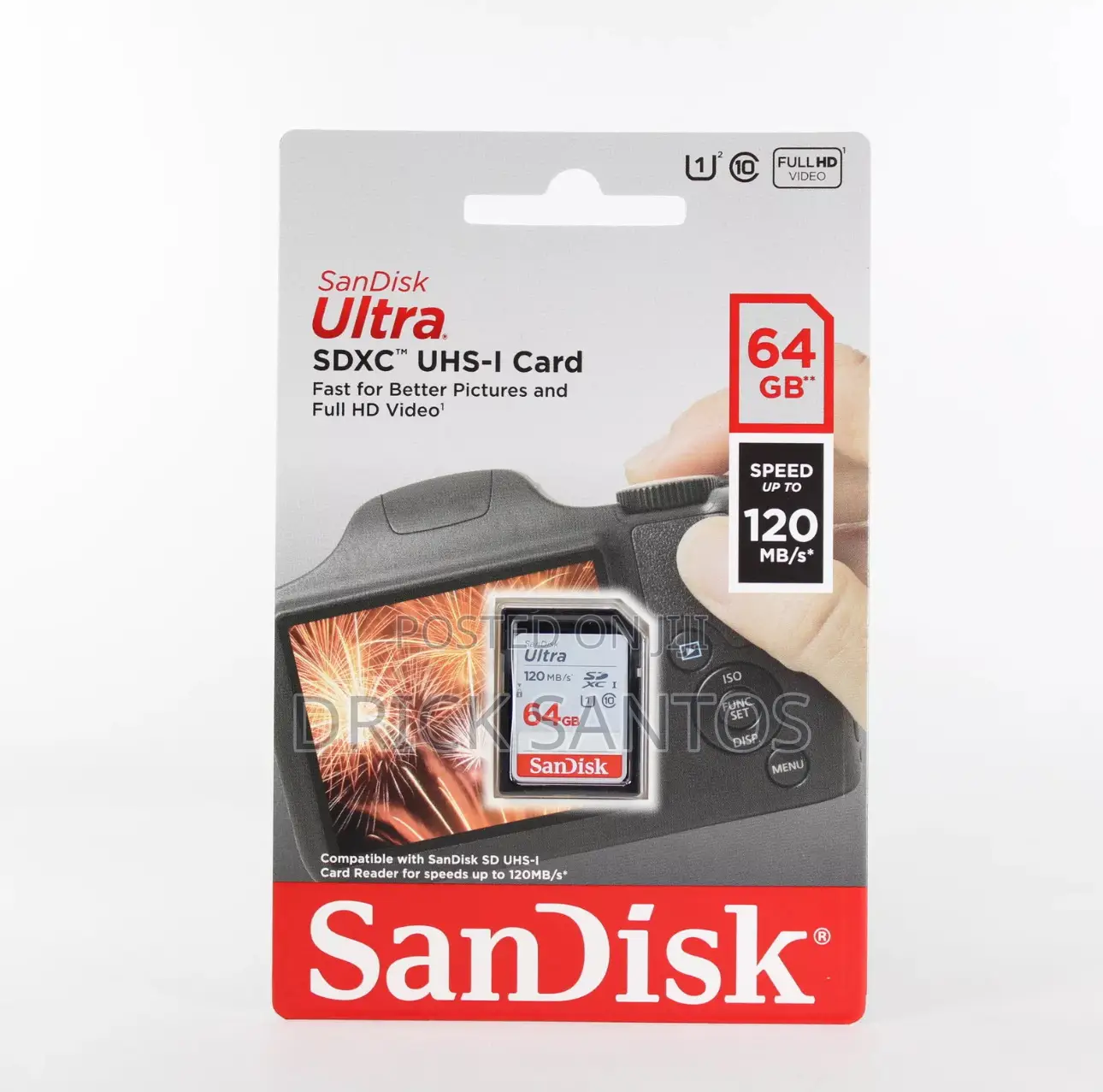 64gb Sd Memory Card for Camera Sandisk 120mb/S in Ilala - Accessories ...