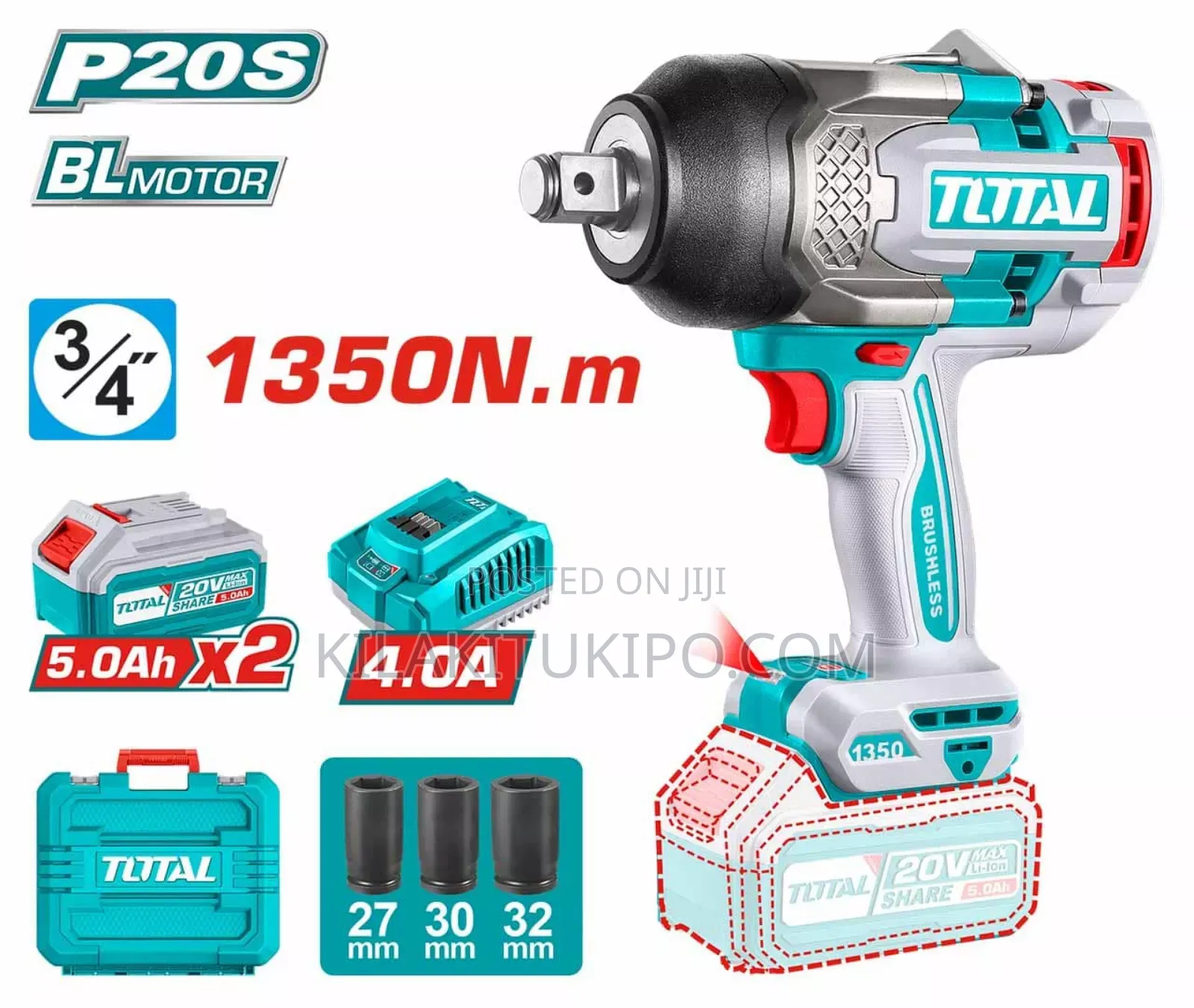 Total Impact Wrench Twli20135 Li -Ion in Ilala - Electrical Hand Tools ...
