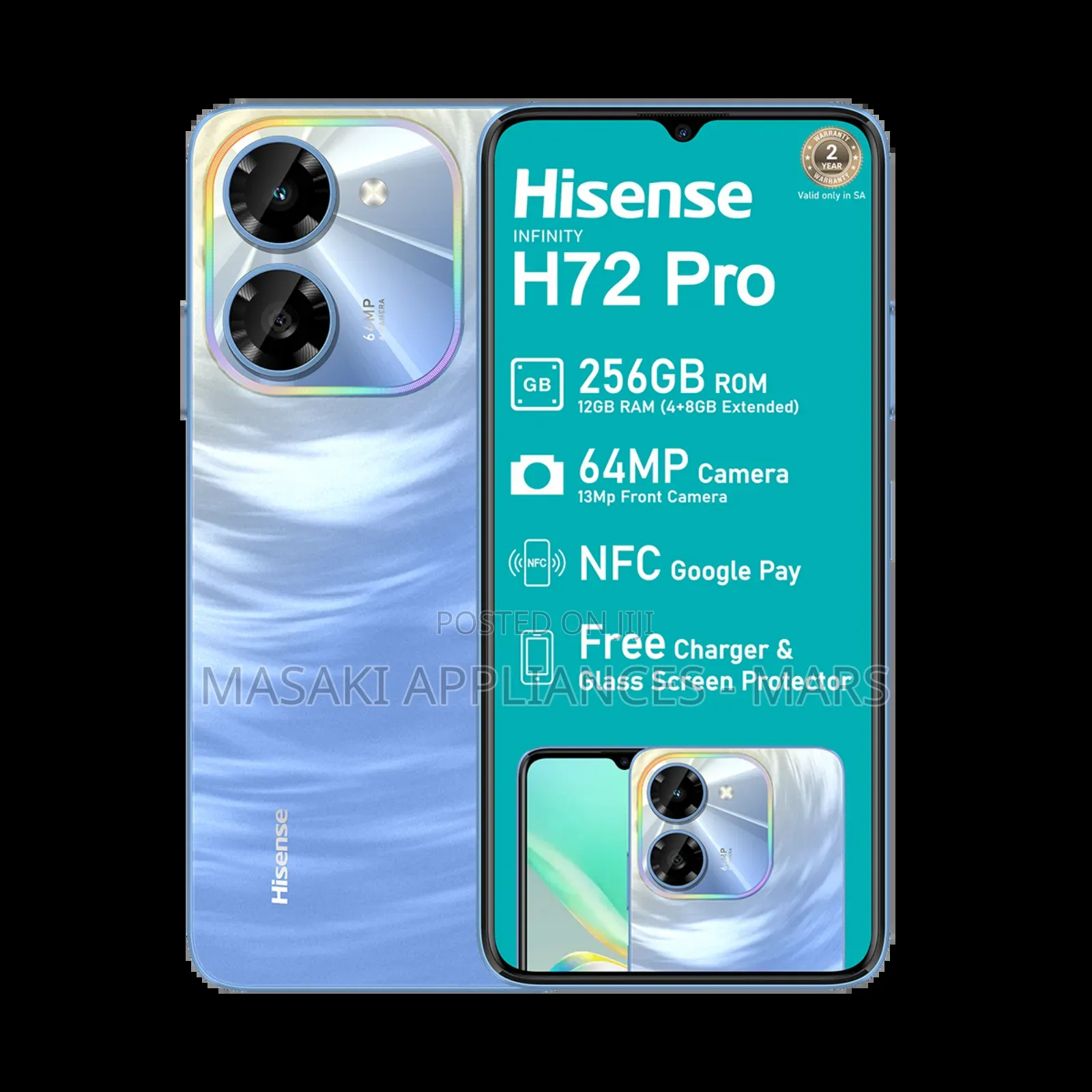 New Hisense Infinity H72 Pro 256 GB Blue in Kinondoni - Mobile Phones ...