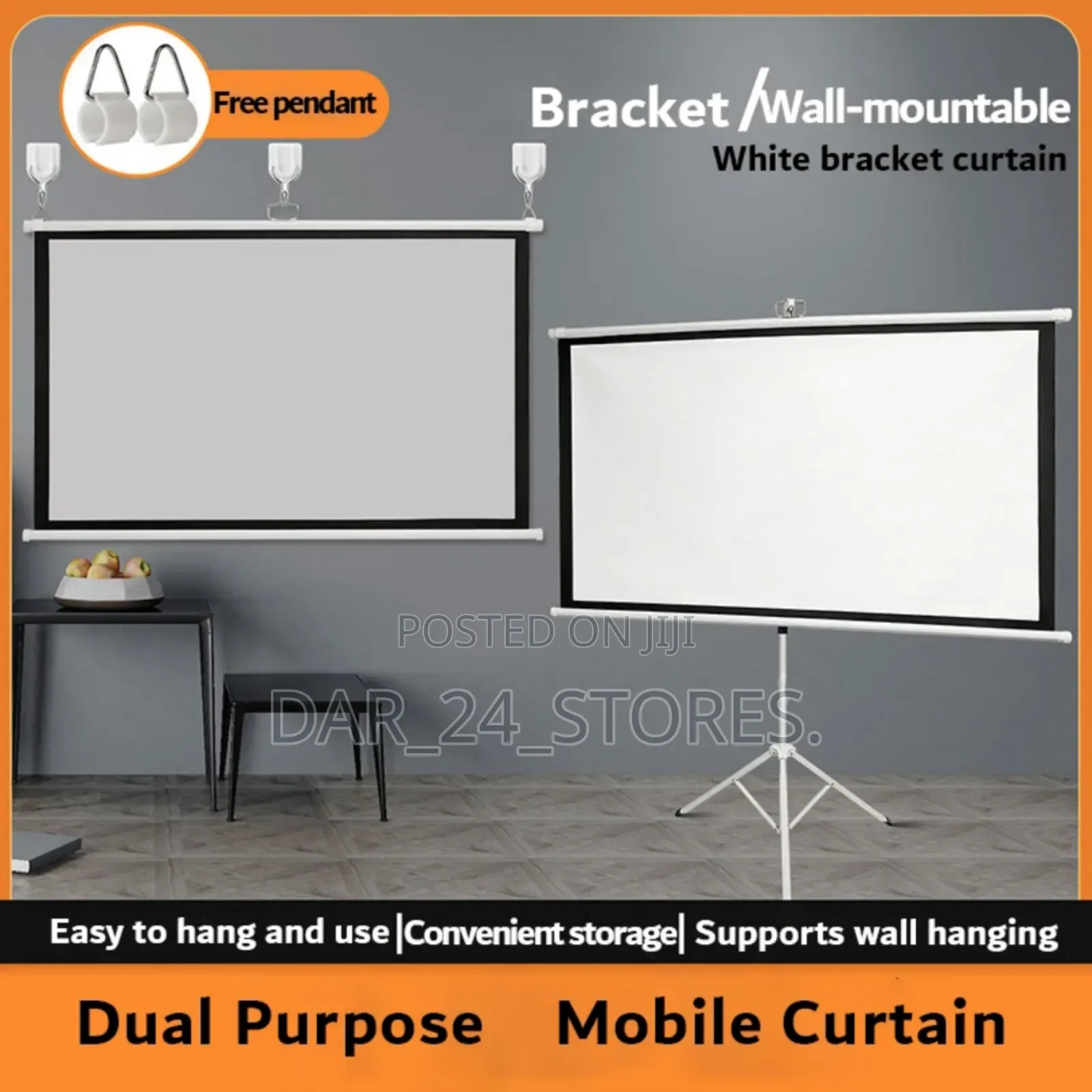 Wall Mounted Projector Screen.(200cm×200cm) in Kinondoni - Accessories ...
