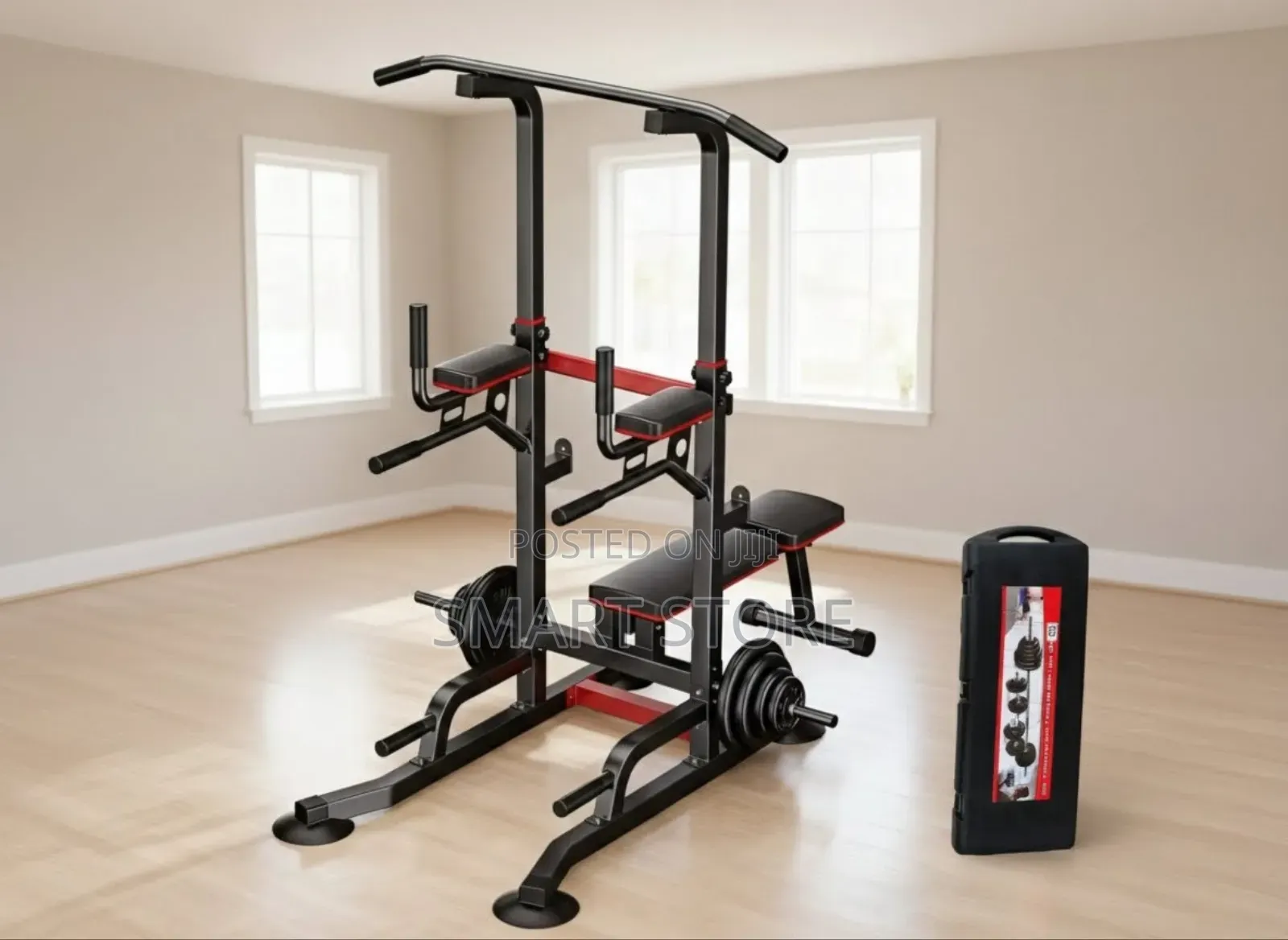 Pull Up Station + Bench Press + 58kg Weigts Set in Ilala - Sports ...