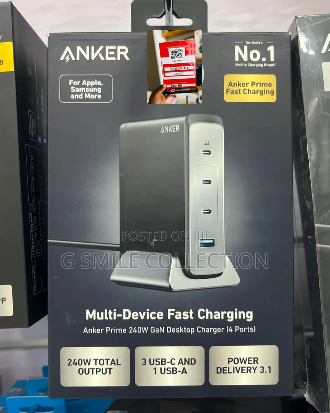 Anker Prime 240w Gan Desktop Charger (4 Ports) in Kinondoni ...