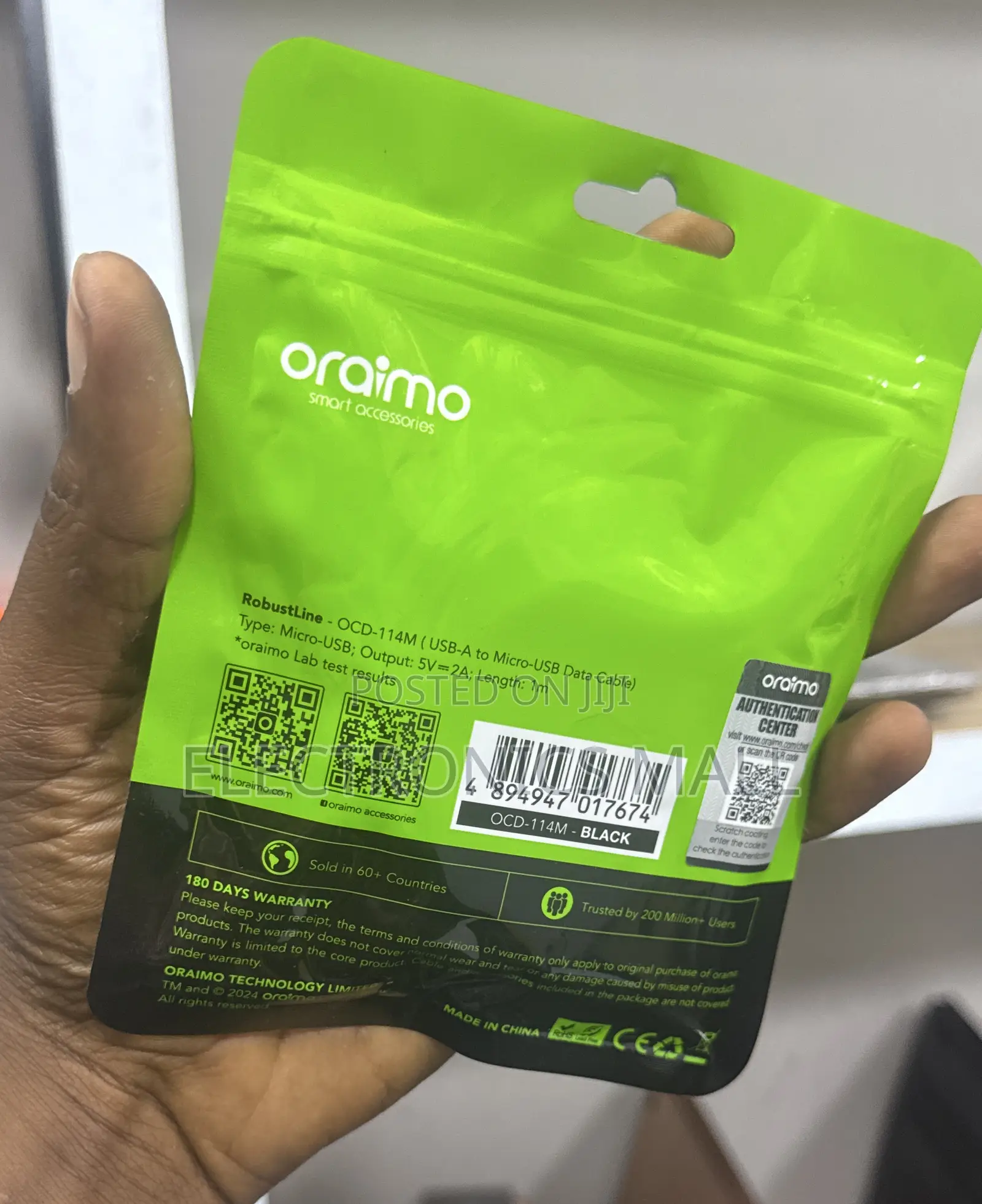 Oraimo Usb Data Cable in Ilala - Computer Accessories , Electronics ...