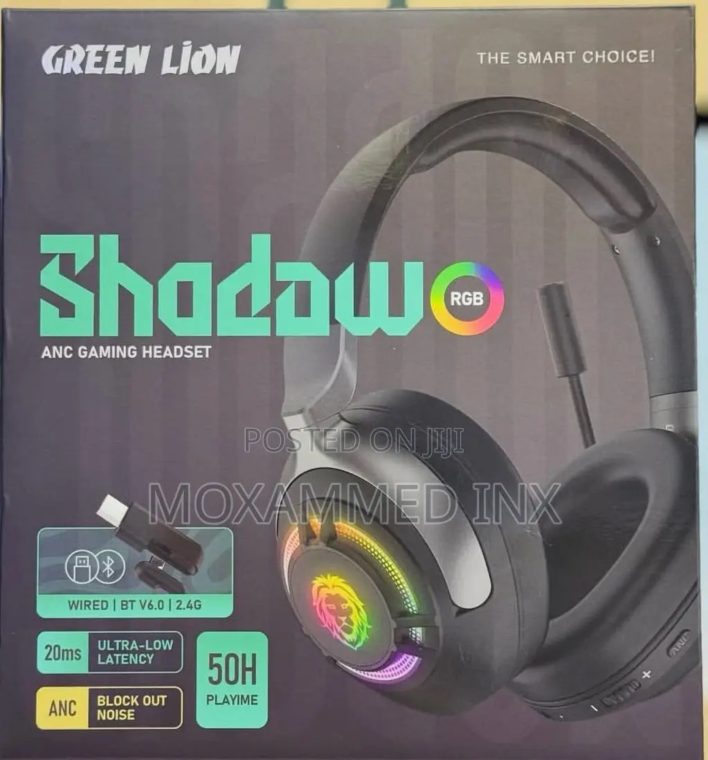 Greenlion Shadow RGB Anc Gaming Headset in Ilala - Headphones, Moxammed ...