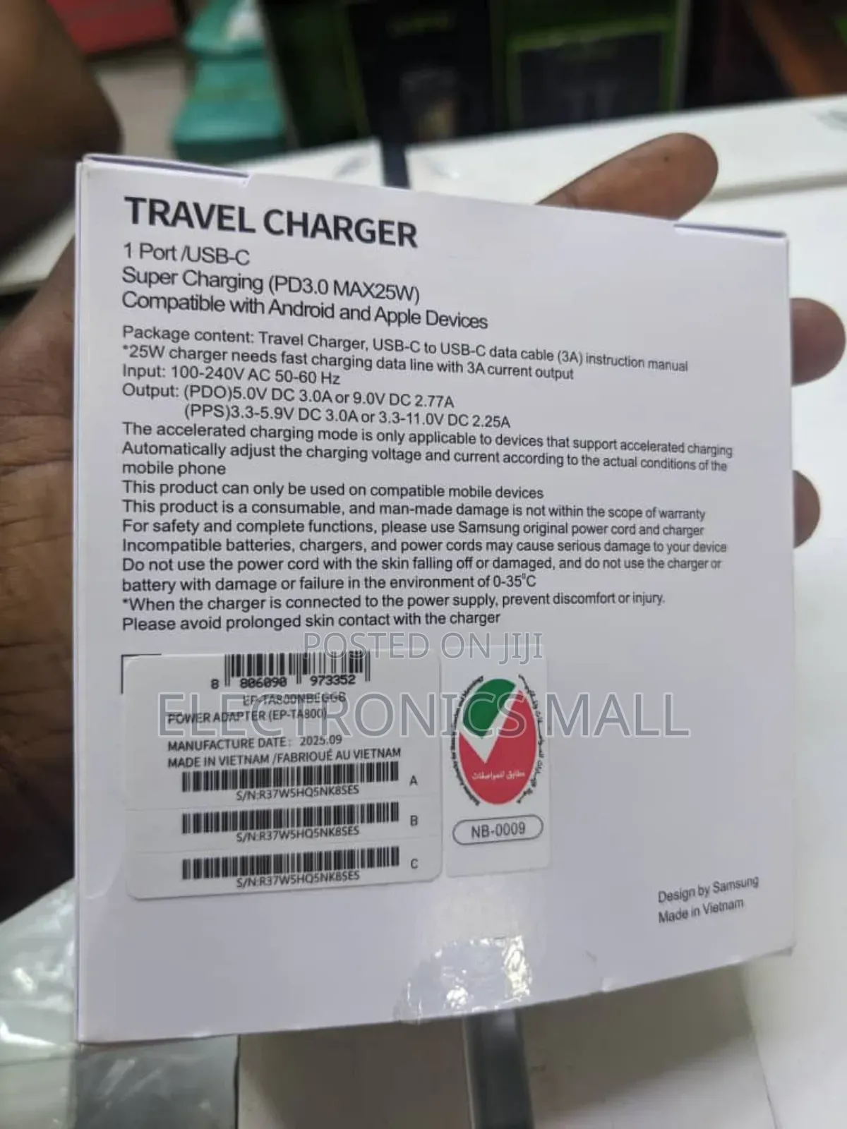 Samsung Usb-C to Usb-C Cable(3a) 25w Pd Adapter in Ilala - Accessories ...