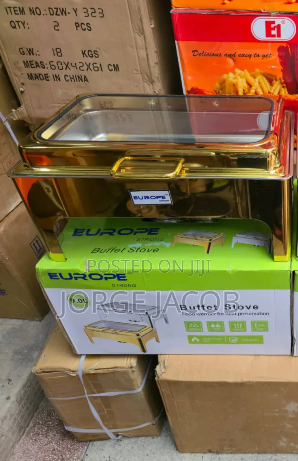 Europe Strong 9.0l Gold-Tone Chafing Dish (Buffet Stove in Ilala ...