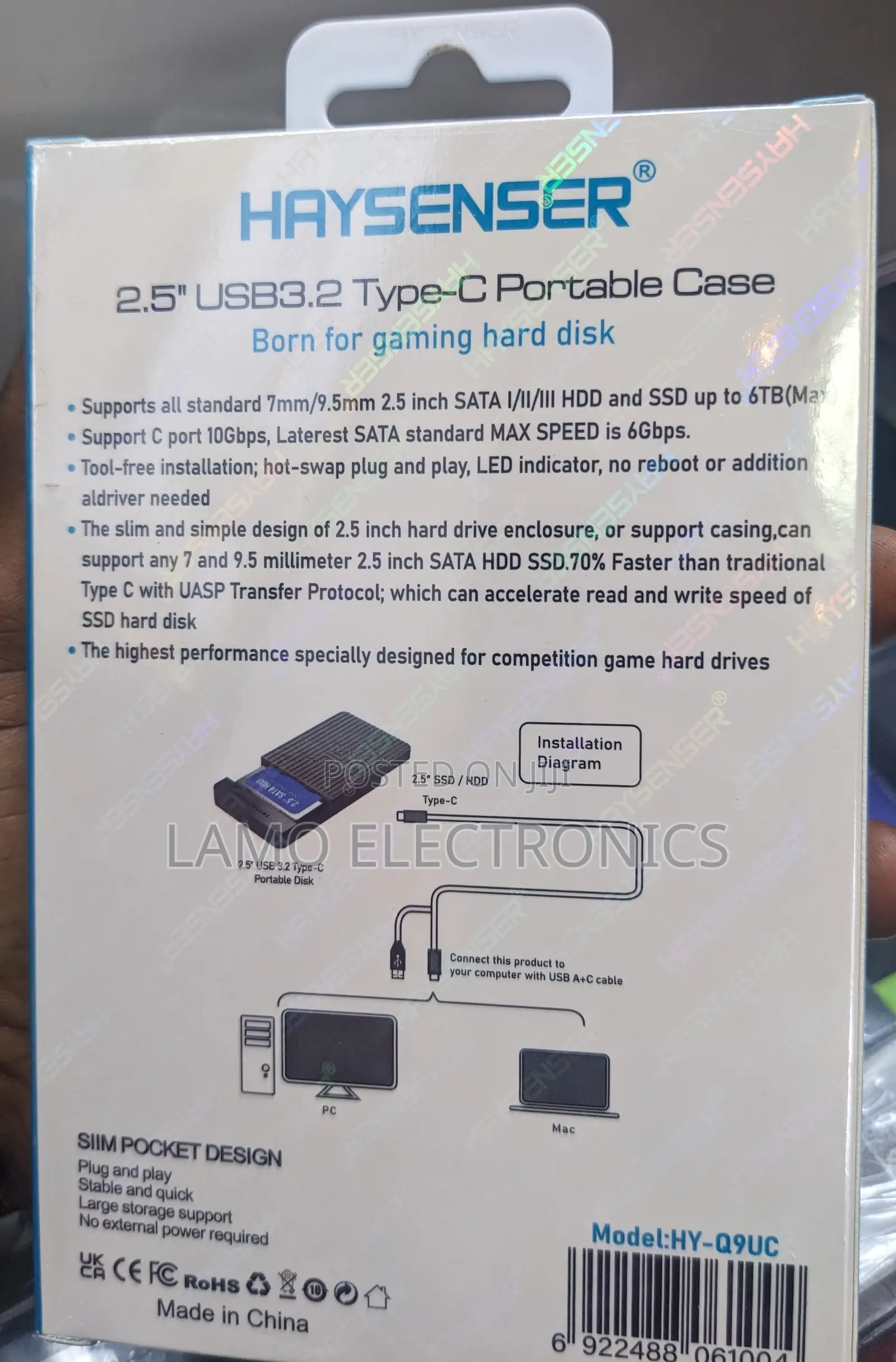Haysenser Hy-Q9uc 1004 2.5" Type-C Portable Disk External Case in Ilala ...