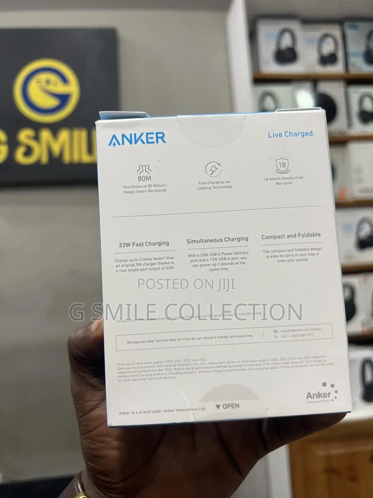 Anker 323 Charger With 310 Usb-C to Lightning Cable (33w, 3 Ft) in ...