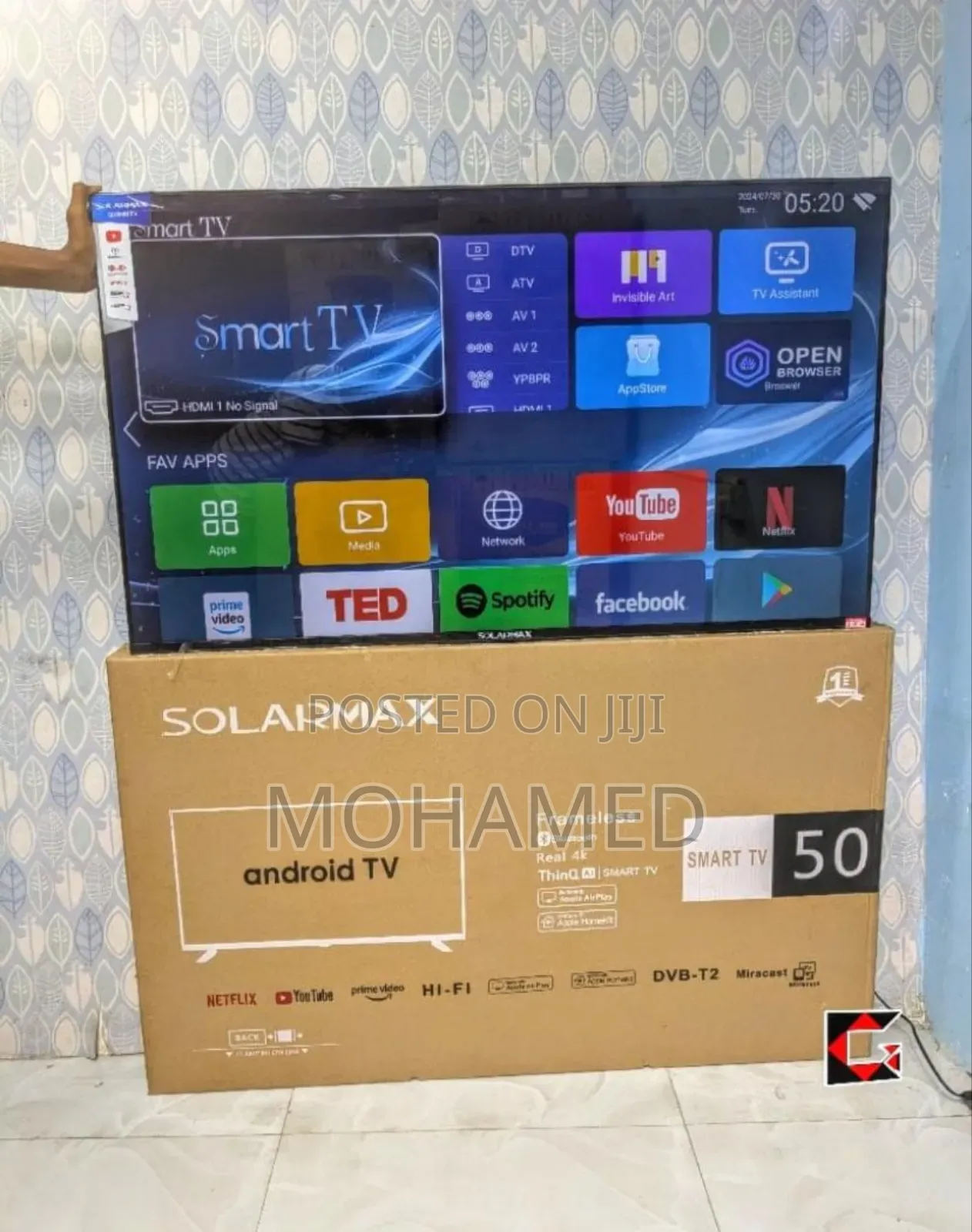 Solarmax 50” Android Smart Tv – Frameless, Ultra Hd, Android Original ...