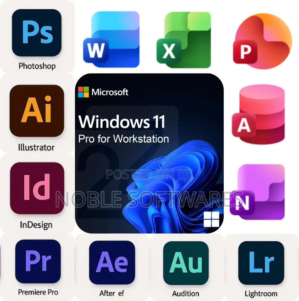 Windows 11 Pro for Workstations + Adobe Suite 2025 + Office 2024 in ...