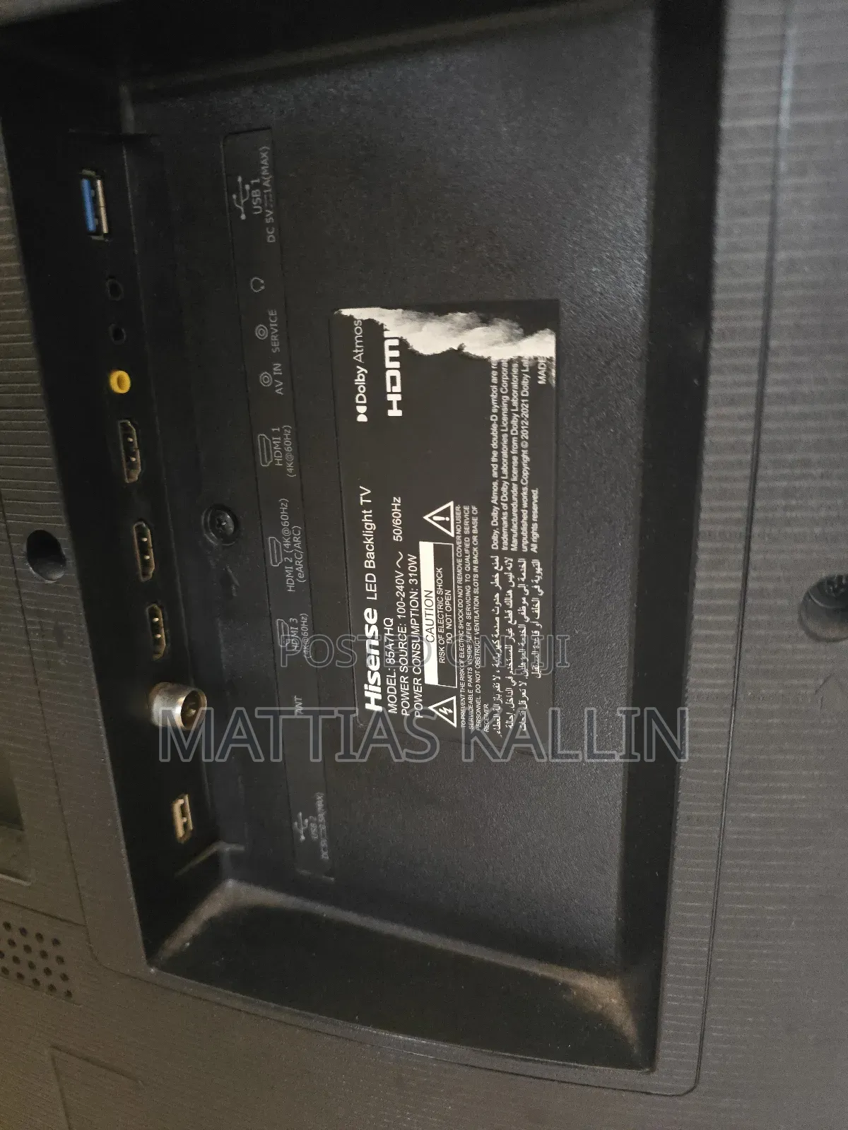 Hisense 85" Uhd Tv (Screen Broken) in Kinondoni - TV & DVD Equipment ...