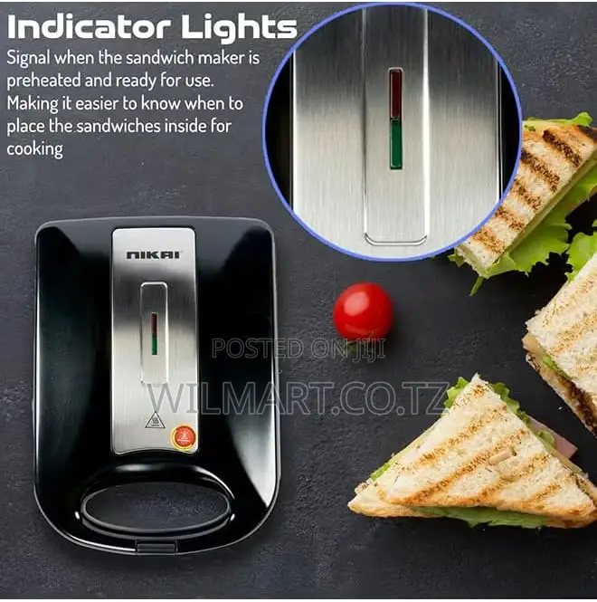 Nikai Sandwich Toaster 4 Slice 3 in 1 Waffle Grill and Sanwich 1200w in ...