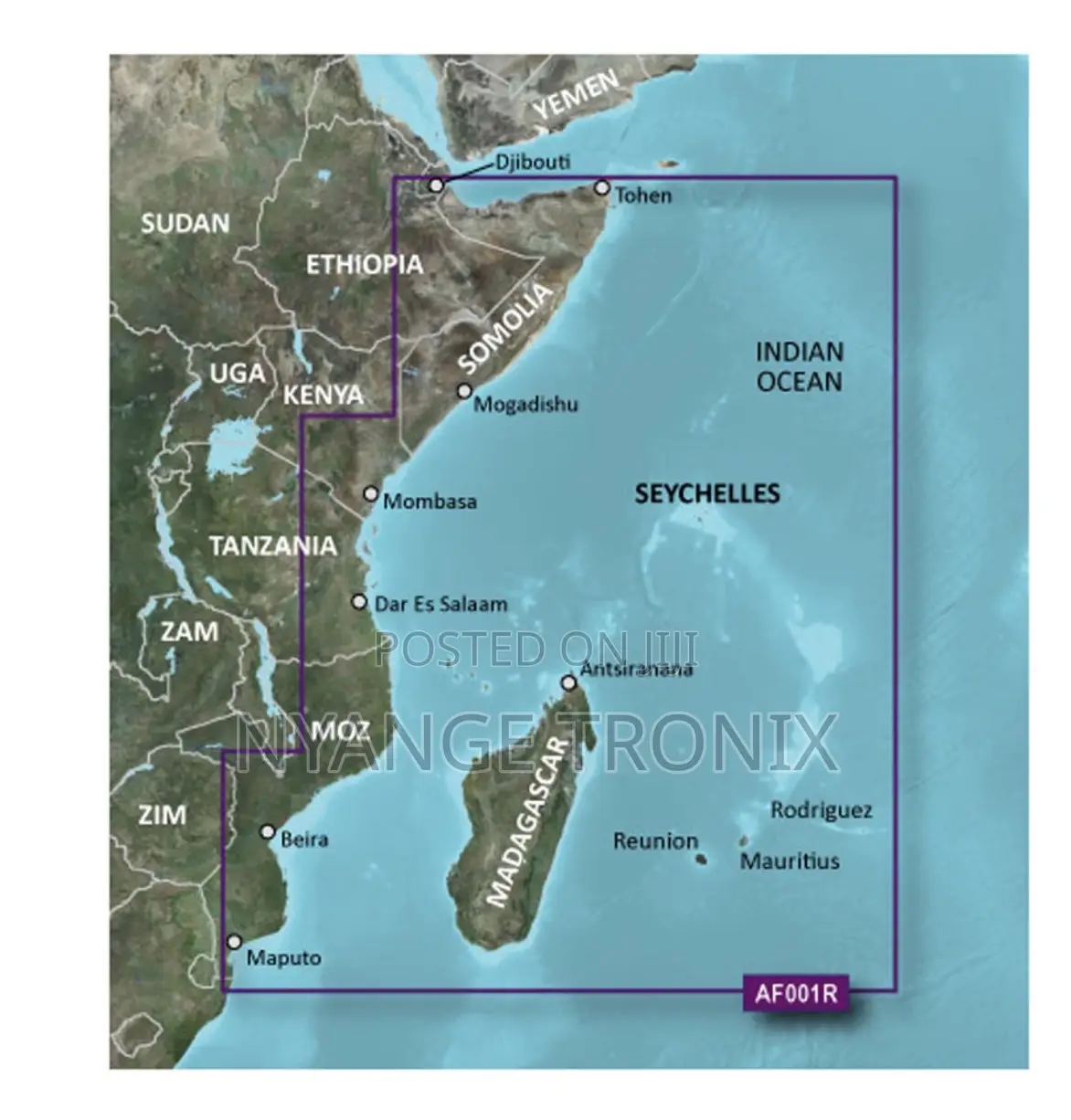 Garmin Bluechart G3 Hd-Hxaf 001-Eastern Africa- Microsd/Sde in Ilala ...