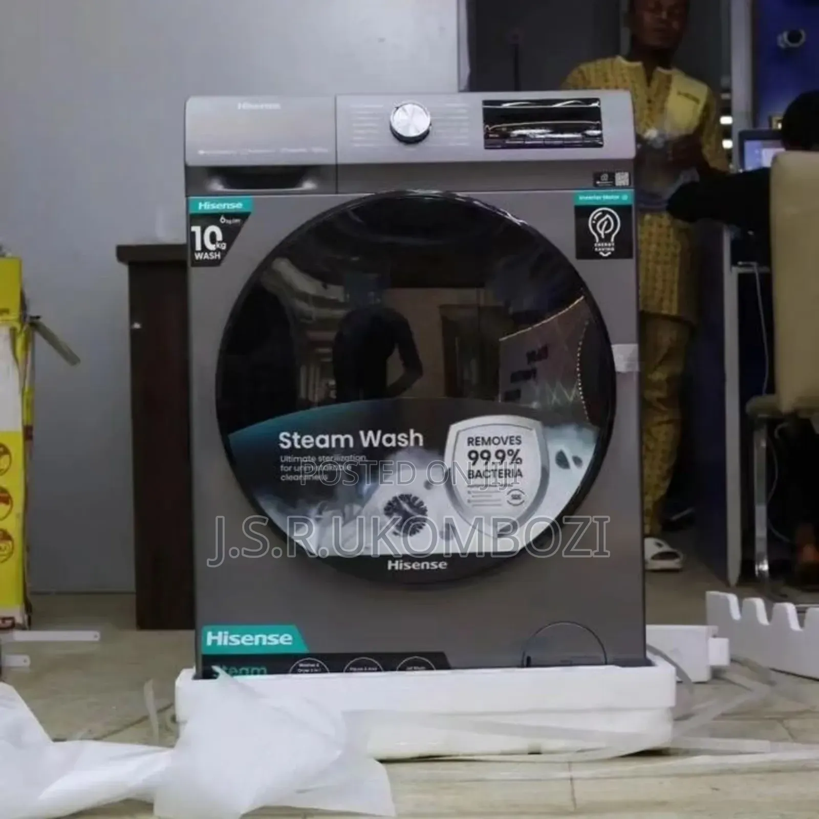 *Hisense Front Load Automatic Wash Dry Machine 10kg for sale - J.S.R ...