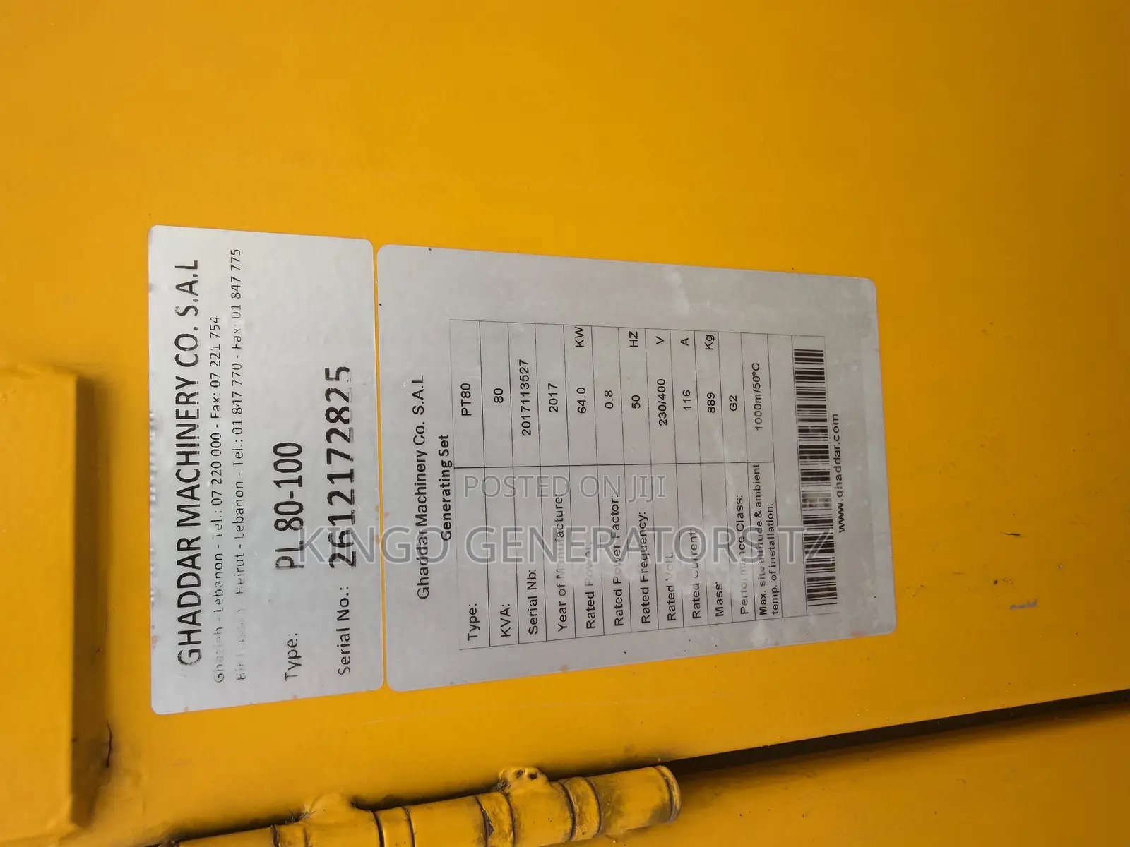 Generator Perkins 80kva in Kinondoni - Electrical Equipment, Andrew ...