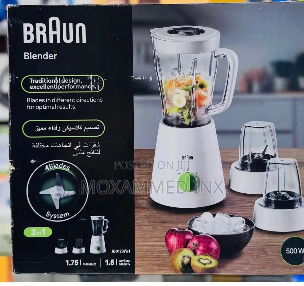 Braun Powerblend 1 Jug Blender (Model Jb0123wh)Featuring a 500-Watt for ...