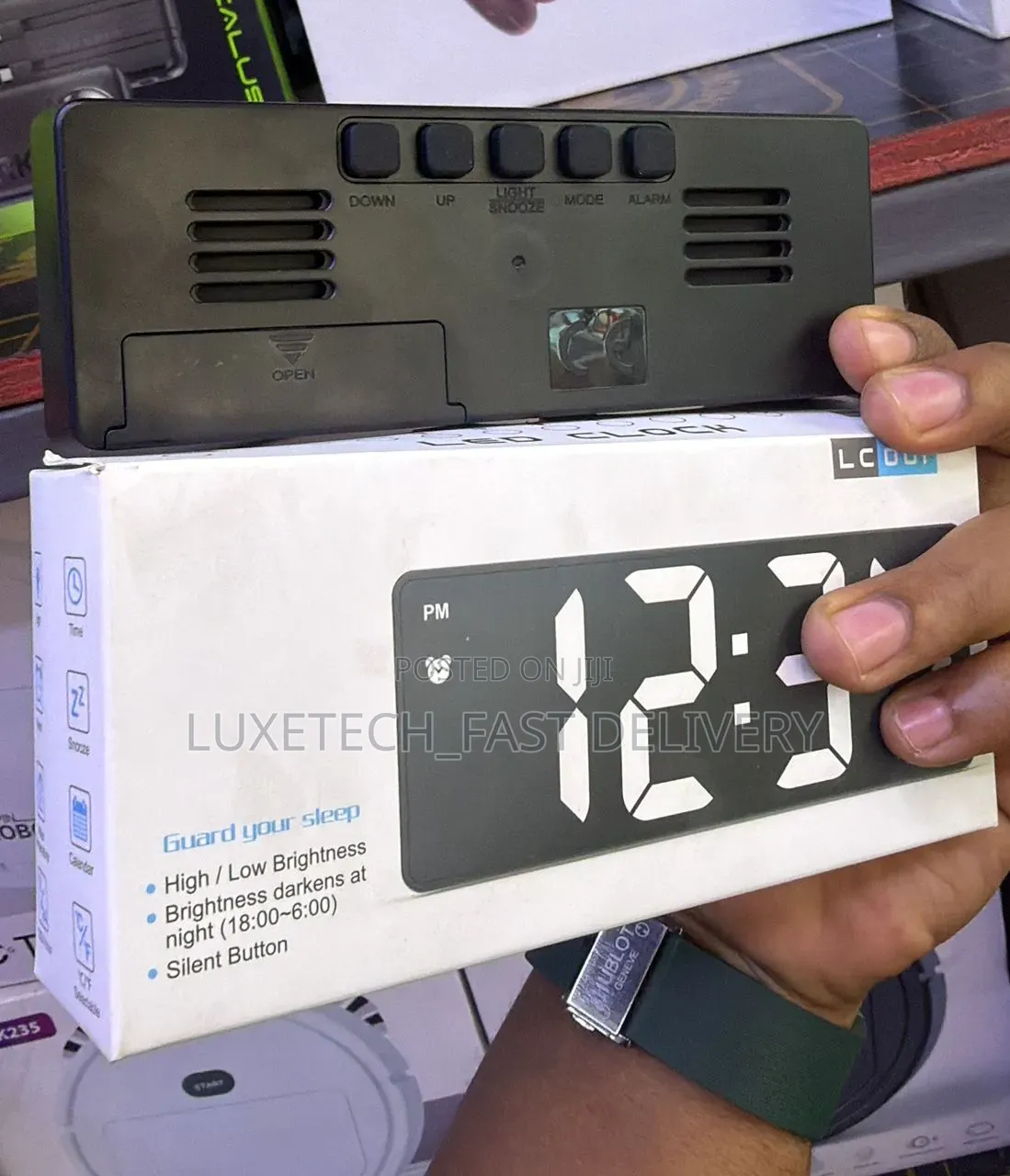 Smart Led Digital Alarm Clock – Time, Date and Temperature Display for ...