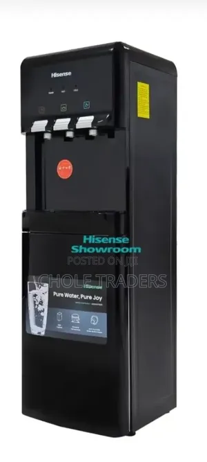 (Black Color) Hisense 3-Taps Top Loading Water Dispenser With Cabinet ...